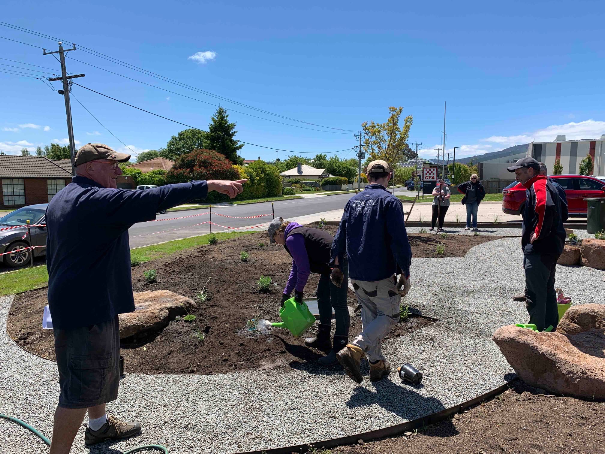 WOODEND CFA FIRE SAFE GARDEN NEARS COMPLETION « Woodend Fire Brigade